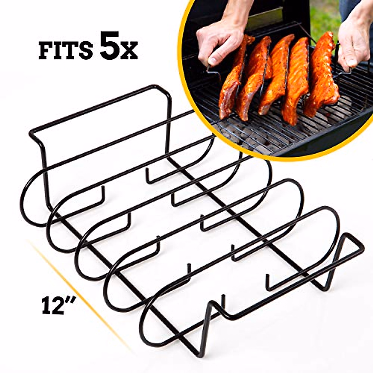 Chicken Drumstick Grill Rack - Large Capacity Smoker Stainless Steel ...
