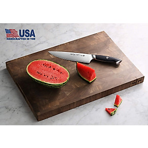 Cangshan | Thomas Keller Signature Collection Walnut End-Grain Cutting Board,14 x 20 x 1.5", Crafted in USA