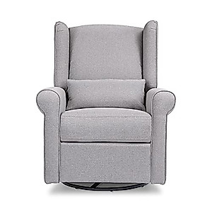 DaVinci Hayden Recliner and Swivel Glider in Misty Grey, Greenguard Gold & CertiPUR-US Certified