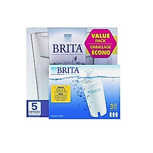 Brita Water Pitcher, 4 Filters