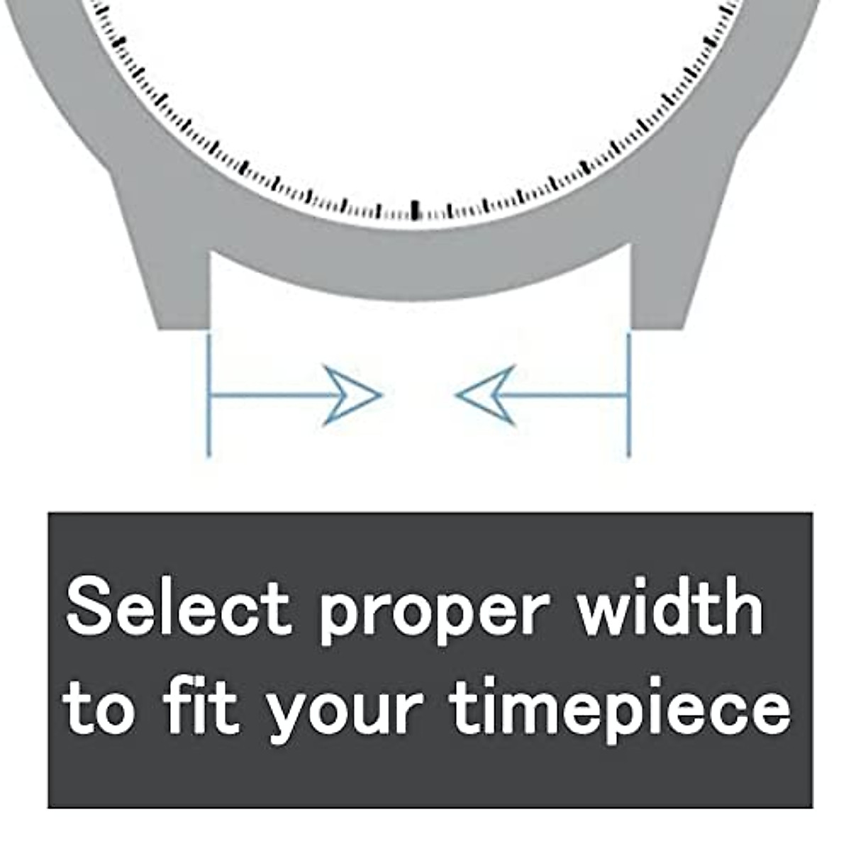 通用 Unisex-adult Watch Band, Alligator Leather Watch Strap with Stainless Steel Buckle, Calfskin Replacement Strap for Watch's Band and Women's Watch Band (22mm, Black)