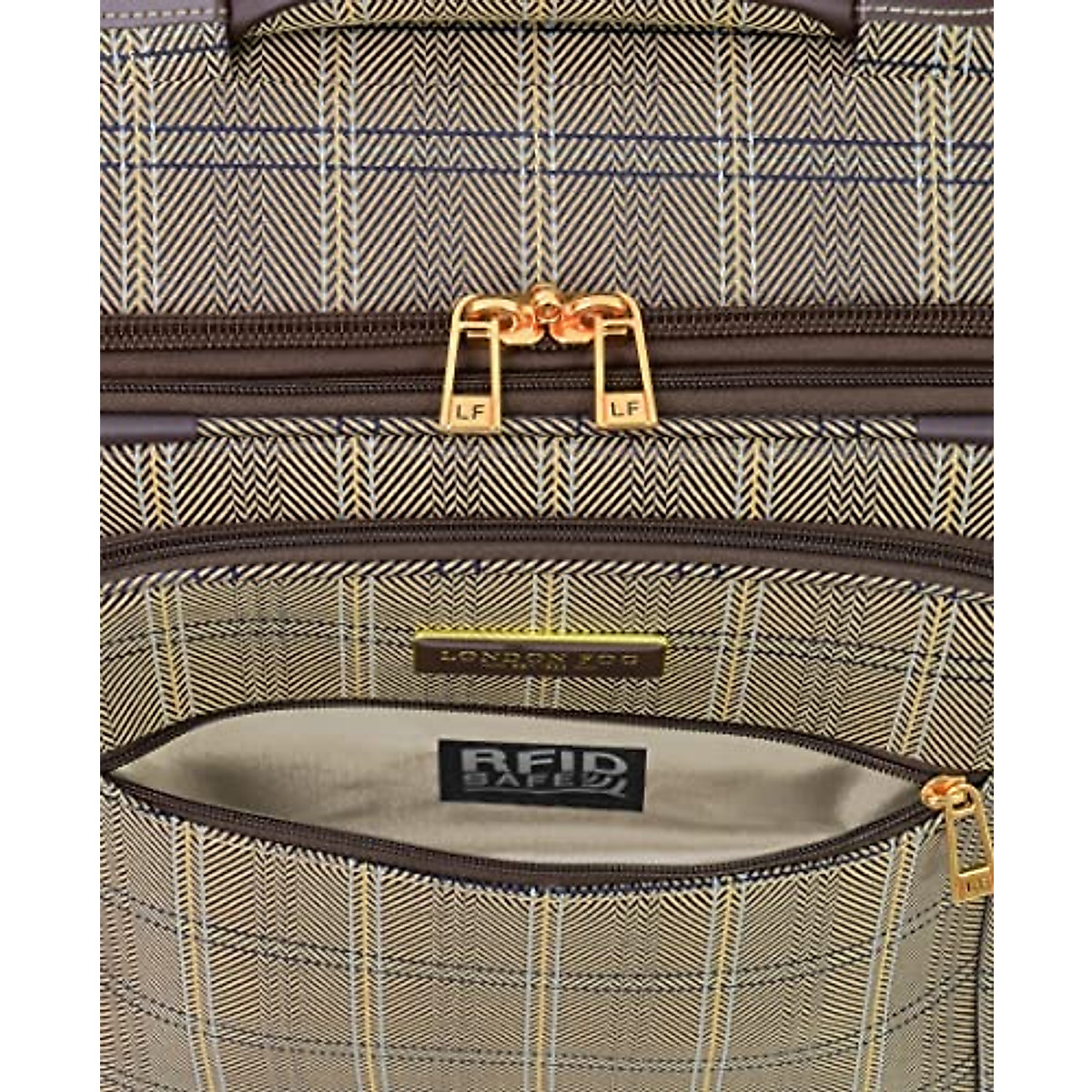 LONDON FOG Brentwood II 20" Expandable Spinner Carry-On, Cappuccino, Inch