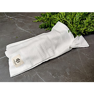 Organic Cotton Vegetable Crisper Bag - Variety Set of 3 - Simply Wet & Keep Your Veggies Fresher, Longer in Refrigerator!