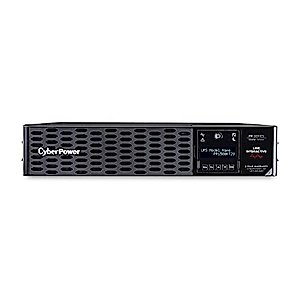 CyberPower PR1500RT2U Smart App Sinewave UPS System, 1500VA/1500W, 8 Outlets, 2U Rack/Tower, AVR
