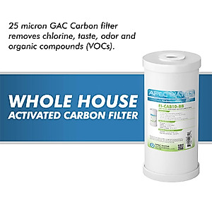 APEC Water Systems 10" Whole House High Flow GAC Carbon Replacement Water Filter (FI-CAB10-BB)