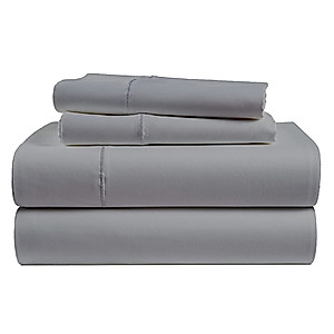 Luxora Bedding Heavy Wight 100% Egyptian Cotton, 1000 Thread Count Sheet Set Full Size Silver Bed Sheets,8 Inches Deep Pocket