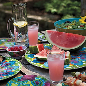 French Bull Lazy Susan Round Rotating Melamine Kitchen Pantry Cabinet Tableware Organizer-Platter, Turntable, Serving, 15-inch, Raj