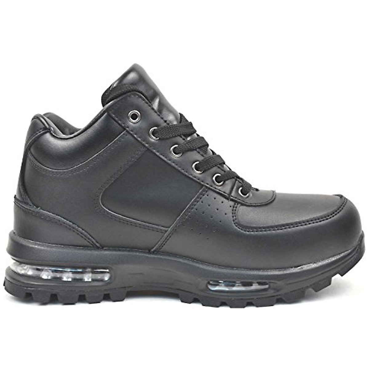 LABO Men's Black Hiking Leather Boot Air Heel 5712 9.5