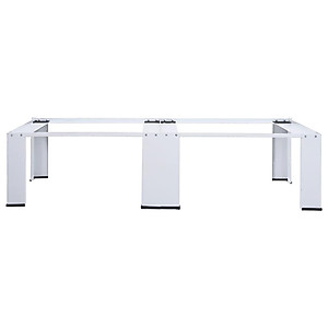 HIGSOSE 54.5"x27.2"x12.8" Washing Machine Pedestal with Pull-Out Shelf White Washer And Dryer Pedestals Laundry Pedestal Washer Pedestal for Utility Room Home All Standard Washing Machines Furniture