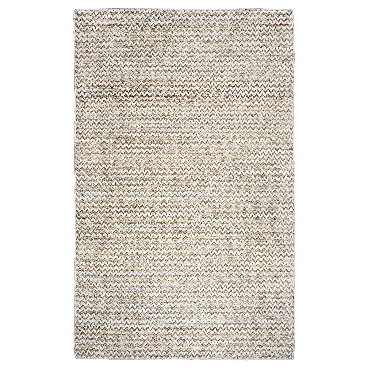 Rizzy Home | EG9030 | Ellington Collection | Jute/Wool Area Rug | 8' x 10' | Natural/Gray/Rust/Blue Chevron