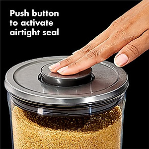 OXO 3 Piece Food Storage POP Glass Container Set - 0.6, 1.5, and 3.3 Quart