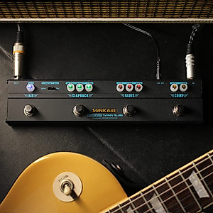 SONICAKE Guitar Multi Effect Pedal Overdrive Compressor Delay Reverb Guitar Pedal Twiggy Blues Vintage Blues Retro Rock Tone With Cab Sim