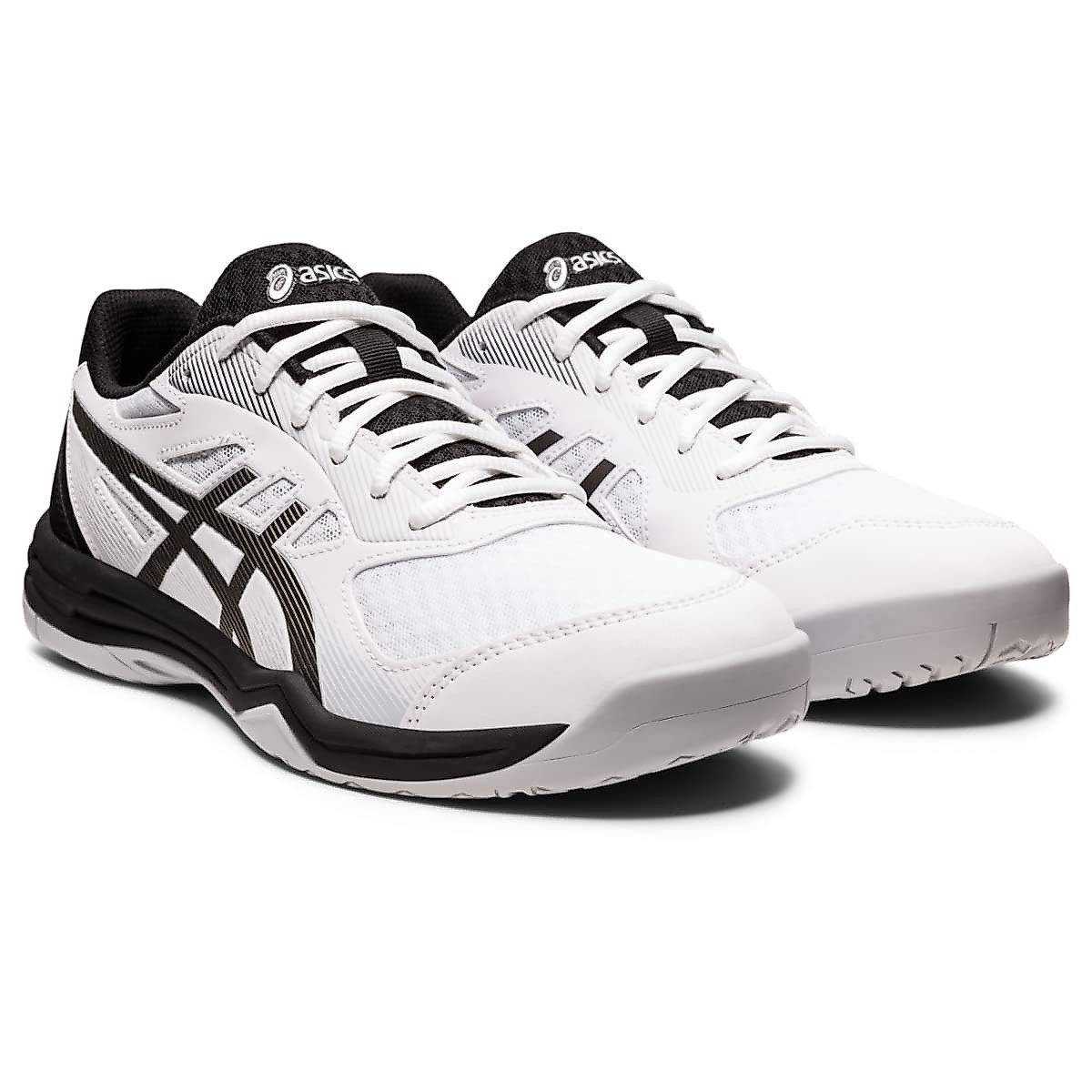 ASICS Men's UPCOURT 5 Volleyball Shoes, 8.5, WHITE/GUNMETAL