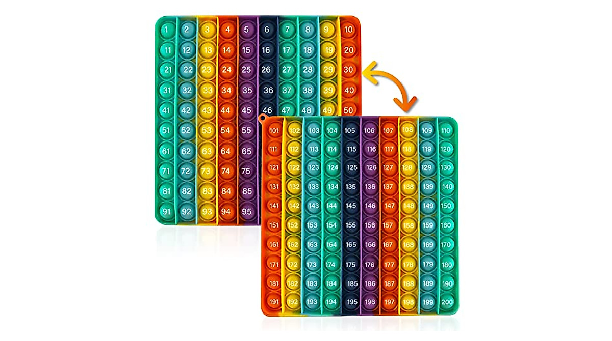 Counting Numbers Chart Pop It: Math Game & Sensory Tool