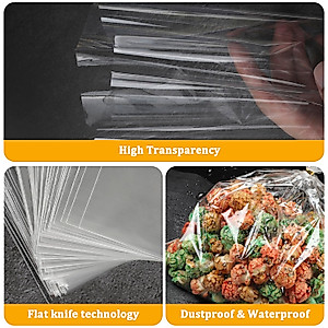 Labeol 150pcs Cellophane Bags 9x12 Treat Bags with Ties Clear Gift Bags Candy Bags Cookie Bags for Packaging Party Favor Plastic Gift Wrap Easter