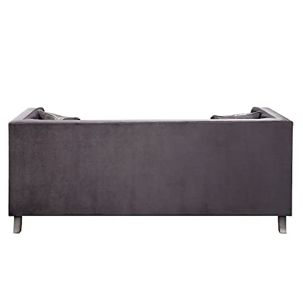 Acme Furniture Upholstered Sofas, Gray/Chrome