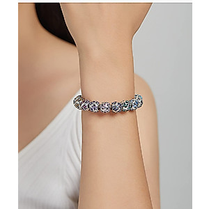 WOSTU March Birthstone Bead Charms for Charms Bracelets for Gifts for Mother Sister Daughter Women for Birthday Thanksgiving Christmas