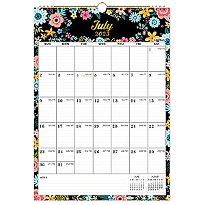 2023-2024 Wall Calendar - 18 Monthly Wall Calendar with Thick Paper, July 2023 - Dec 2024, 12" x 17", Large Blocks with Julian Dates, Twin-Wire Binding, Hanging Hook, Perfect for Home & Office Planning