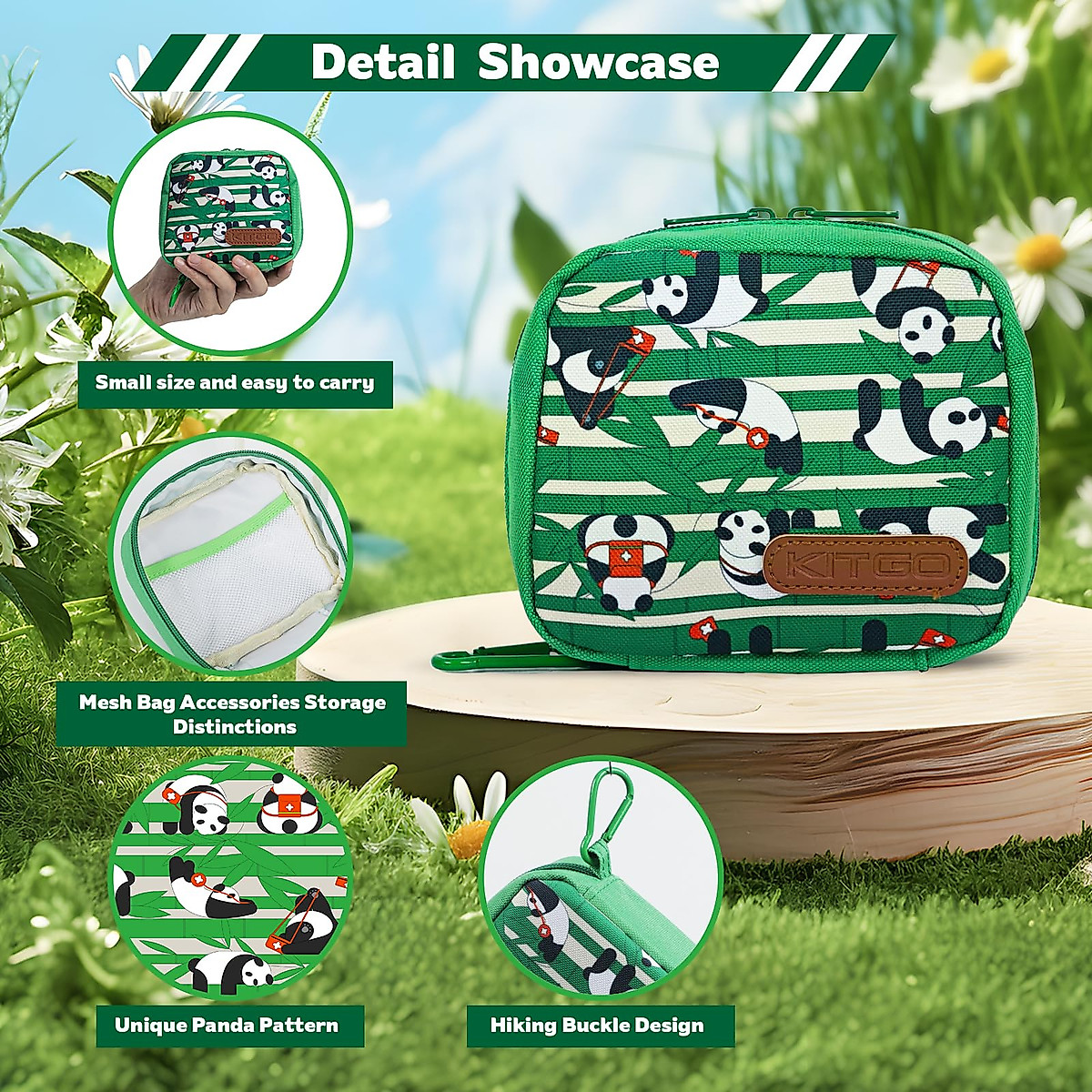 Kitgo First Aid Kit Include 140 Pcs Medical Supplies, Comprehensive Trauma Kit Gift for Mother,Home,Doctors, Nursing Students, Friend, Travelers, Driver (Large 140 Pcs)