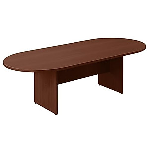nbf signature series Contemporary Laminate Six Seat Conference Table 6'L Dark Cherry Greenguard Certified Office Furniture with Professional Look and Conference Room Decor