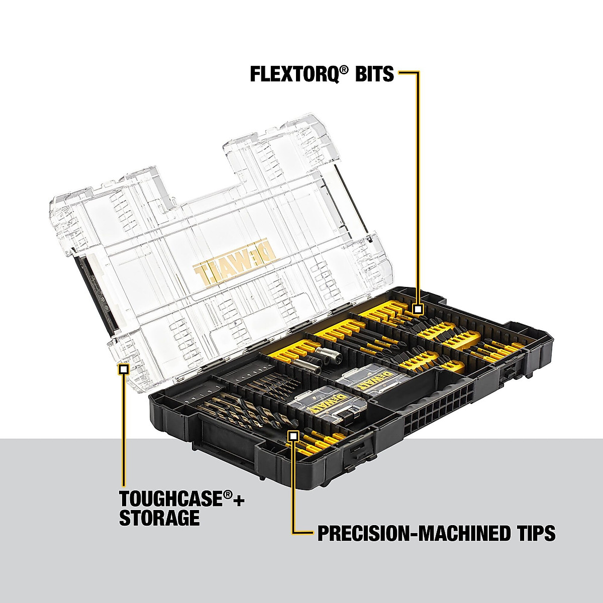 DEWALT FlexTorq 100-Piece Impact Driver Bit Set (DWANGFT100SET)
