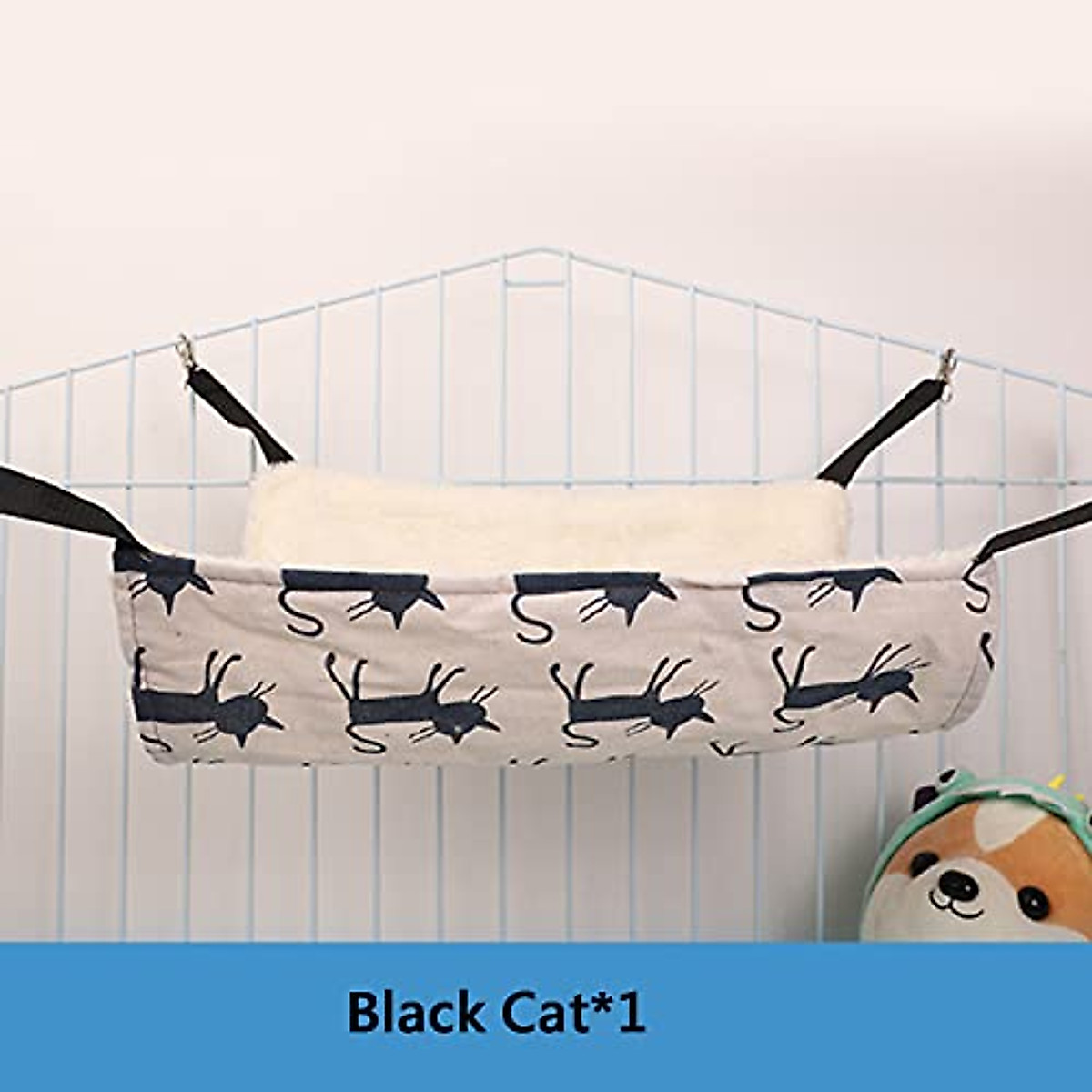 FLAdorepet 3 Pieces Guinea Pig Rat Cage Hammock Small Animal Hanging Bed for Ferret Sugar Glider Chinchilla Puppy and Cat (13.7 * 13.7inch, 3 Packs)