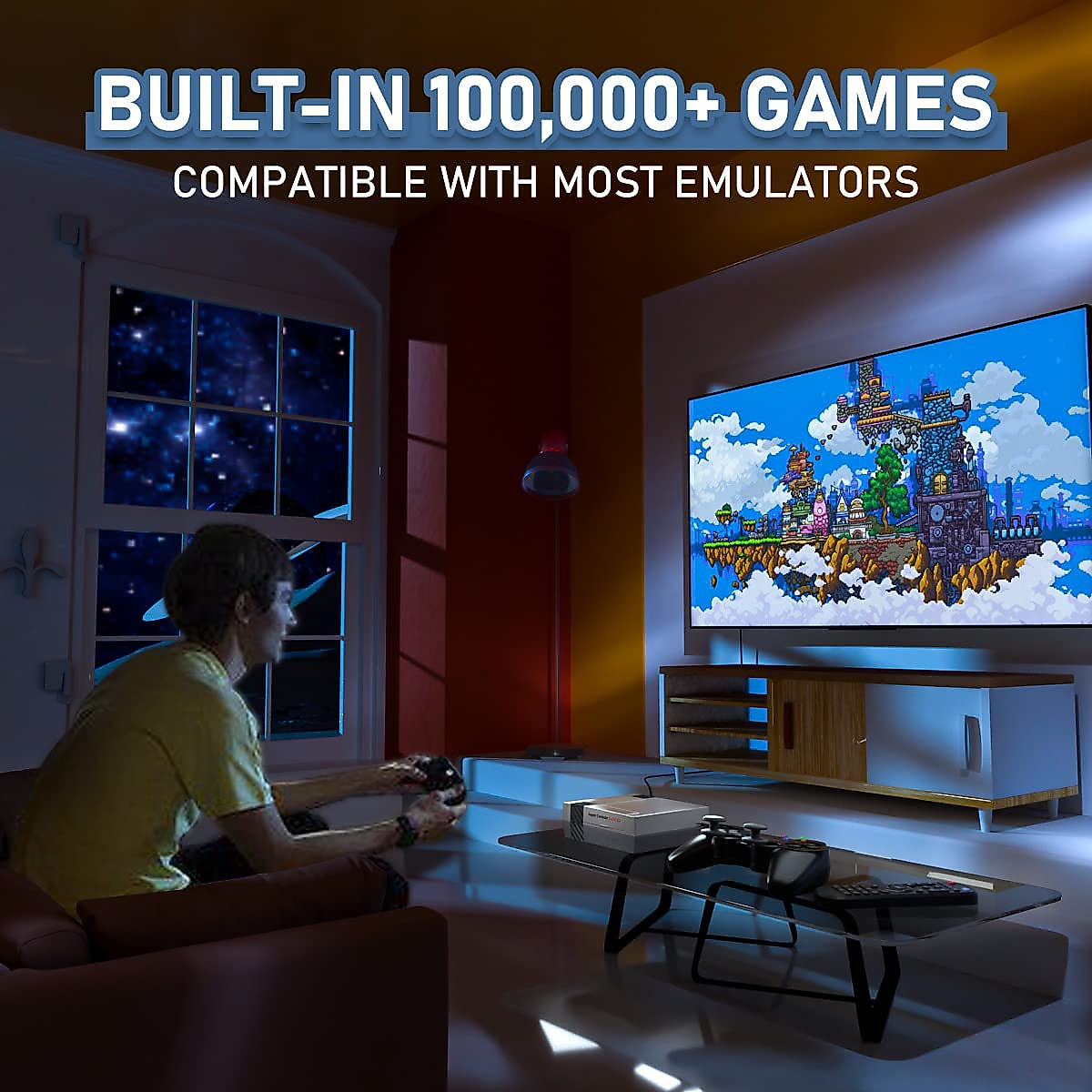 Retro Game Console Retroplay - Super Console Cube X3 100,000+ Video Games,Emulator Console Compatible 70+ Emulators,Emuelec4.5/Android9.0/CoreE 3-in-1, 4K UHD Support,Plug-and-Play Video Game Console