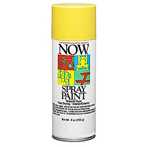 Krylon 21206 9-Ounce Now Spray Paint, Sunshine Yellow