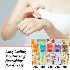 18 Pack Hand Cream for Dry Cracked Hands, Hand Cream Gift Set for Women,Grandma, Deeply Moisturizing Hand Lotion with Shea Butter & Vitamin E for Work, Mini Hand Lotion Travel Size Moisturizer Gifts