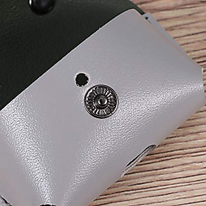 Hemobllo Compatible for AirPods Pro Case - Leather Protective Cover Anti-Scratch Shockproof Earbuds Carrying Case with Keychain Compatible with AirPods Pro Charging Case (Light Grey)