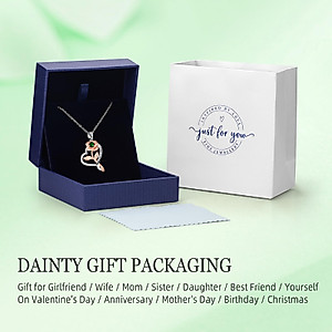 Wedding Necklace Ideas Gift for Her Birthday Gifts for Birthday Women Her Jewelry for Jewelry for Womens Gifts S925 Sterling Silver Diamond Rose Necklaces for Wife Valentines Day Christmas Wedding Necklaces(Silver-05-May-Emerald)