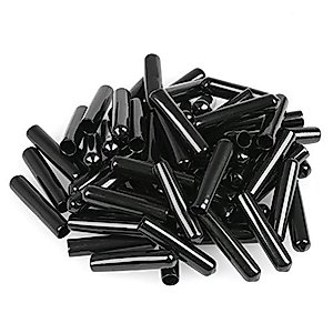 FOCCTS 60 Black Rubber Pourer Cap Liquor Bottle Pourer Cover Dispenser Spout Dust Covers