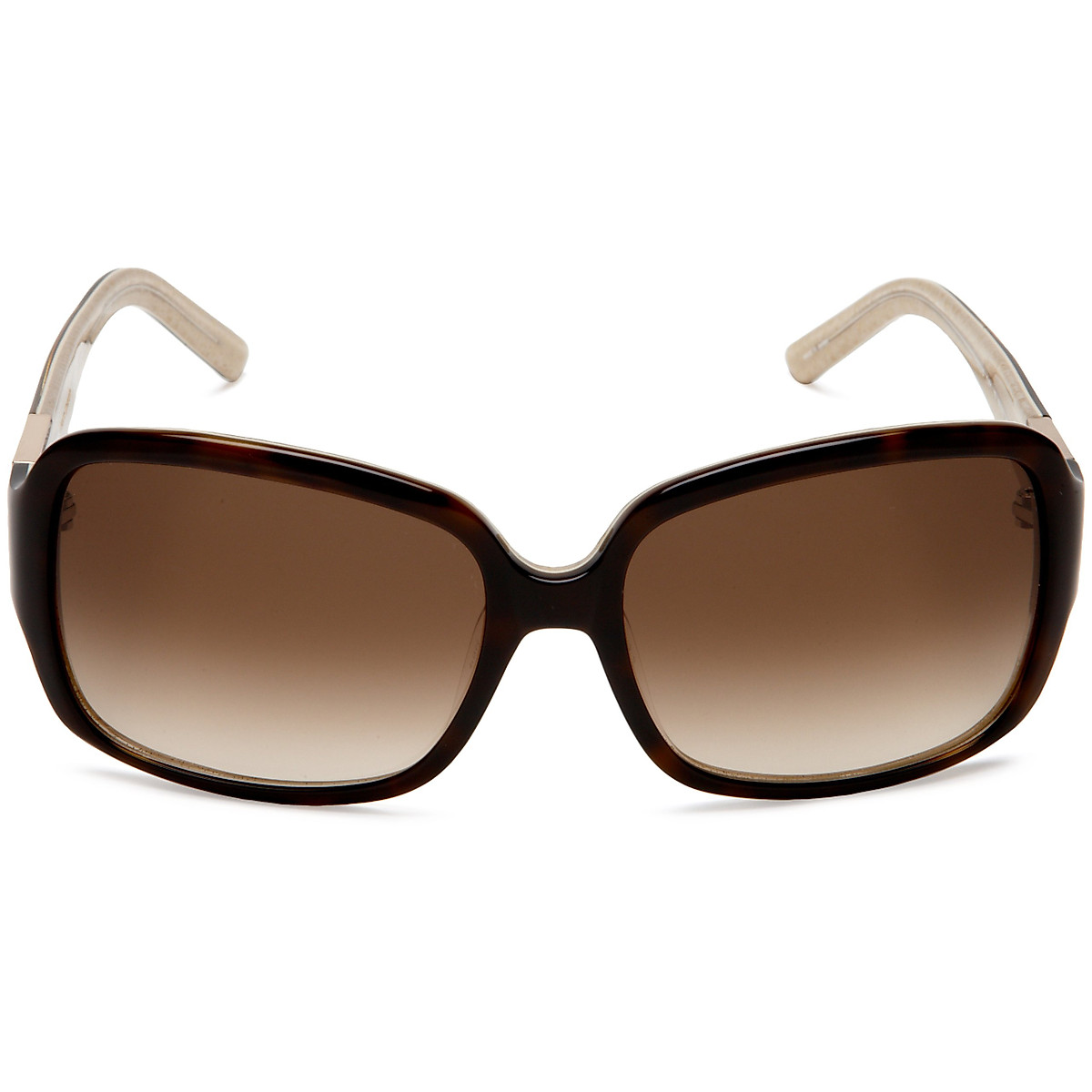 Kate Spade New York Women's Lulu Rectangular Sunglasses, Tortoise Gold Frame/Brown Gradient Lens, 54 mm