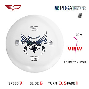 Yikun Disc Golf Disc Drivers Maximum Distance Golf Discs Speed Disc Golf Fairway Driver 165-170g for Outdoor Games Disc Golf Discs Beginners