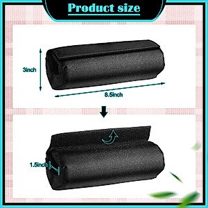 Qunclay 4 Pcs Zero Gravity Chair Cushion for Foot Rest Lounge Chair Folding Antigravity Recliners Footrest Black Cushion for Outdoor Lawn Patio Camping Chairs Folding Loungers Anti Gravity Recliners