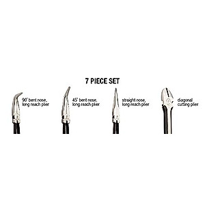 Sunex 3613V 7Pc Long Reach Pliers Set,Red