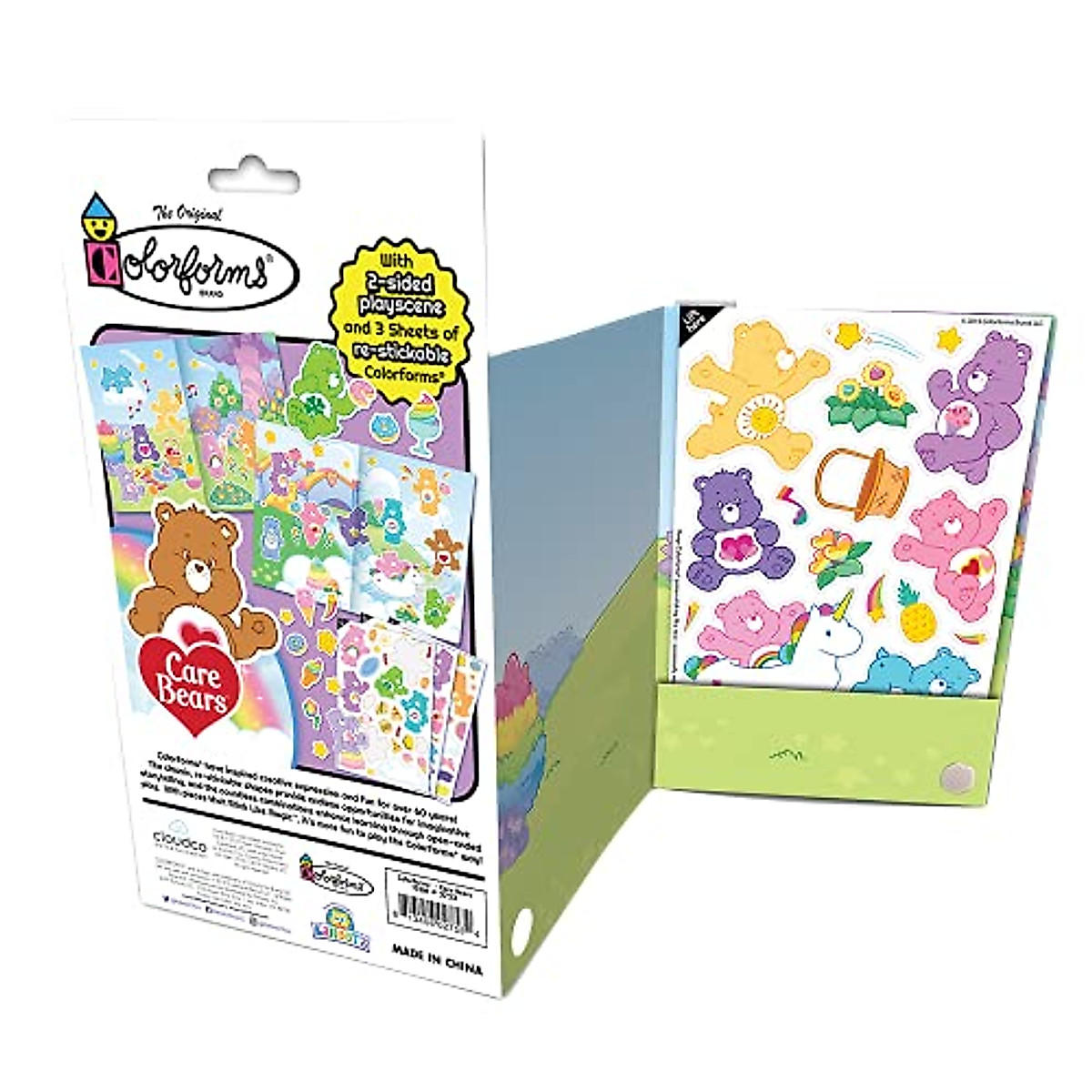 Colorforms Travel Play Set - Care Bears - The Classic Picture Toy That Sticks Like Magic - for Ages 3+