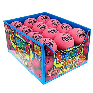 JA-RU Hi-Bounce Pinky Ball (6 Pack) Rubber-Handball Bouncy Balls for Kids and Adults. Small Pink Stress Bounce Ball. Indoor and Outdoor Sport Party Favors.Therapy. Plus 1 Small Ball. #976-6A