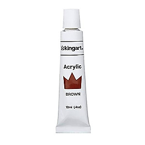 KINGART Studio Acrylic Paint, 12 ml (.4oz), Set of 12 Colors