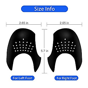 4 Pairs Shoes Crease Protector Against Sneaker Creases, Toe Box Decreaser, Anti-Wrinkle Shoes Creases Men's 7-12 / Women's 5-8 (4 PAIR)