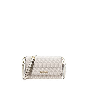 Michael Kors Medium Logo Convertible Crossbody Bag LT Cream multi