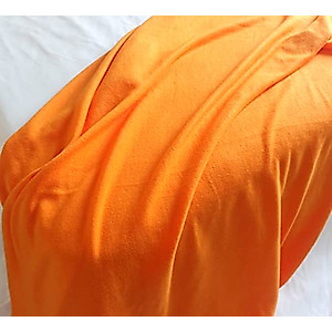 pasanfo Fleece Throw Blanket Lightweight Fleece Throw Cozy Soft Pet Friendly Fleece Blanket for Sofa,Couch 50 X 60 Inches(Orange Color)