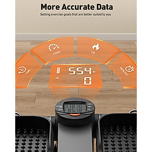 Sportsroyals Stair Stepper for Exercise, Mini Steppers with Resistance Band, Hydraulic Fitness Stepper Exercise Home Workout Equipment for Full Body Workout, 330lbs Weight Capacity