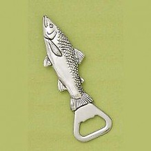 Fish Pewter Bottle Opener By Basic Spirit