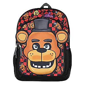 Five Nights at Freddy's 3D Freddy Fazbear Let's Eat 16" Kids School Travel Backpack