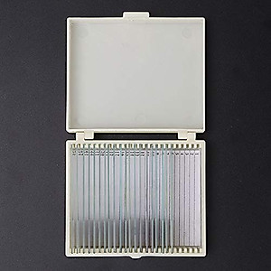 20 Slides Of Biology And Pathology Prepared Microbiological Bacterial Specimens Microscope Slide Set with Plastic Box