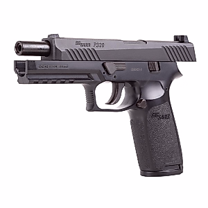 SIG SAUER P320 CO2 Semi-Auto Chambered in .177 Caliber, 12 Gram, 30 Round Blowback Next-Generation Pellet Gun Air Pistol, Black