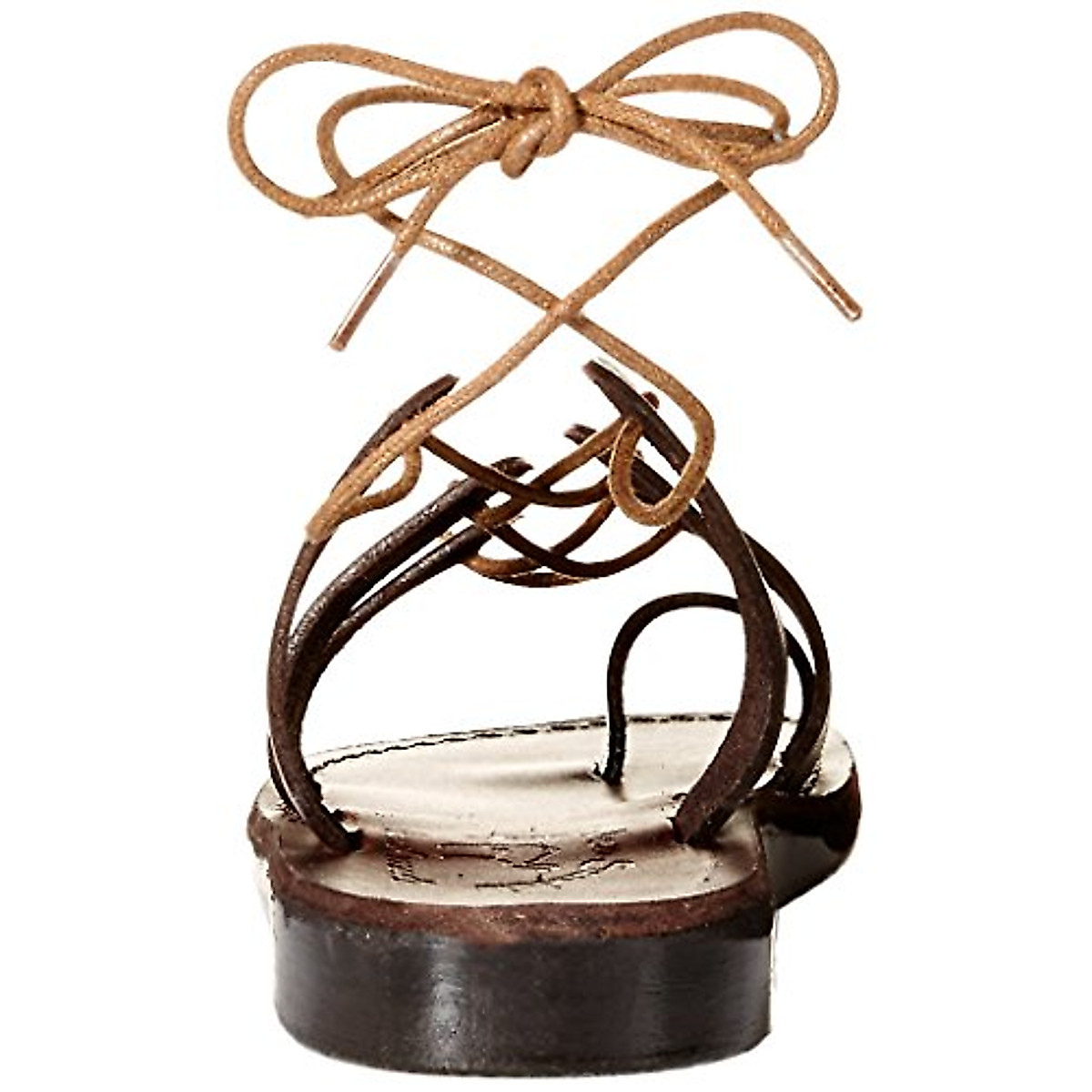 Deborah - Leather Lace Up Sandal - Brown