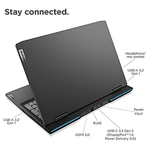 Lenovo IdeaPad Gaming 3 Laptop, 15.6" FHD IPS 120Hz, AMD 6-Core Ryzen 5 6600H(Beat i9-10980HK), GeForce RTX 3050, 64GB DDR5 RAM, 1TB NVMe SSD, WiFi 6, Backlit Keyboard, PDG HDMI, Win 11, Black