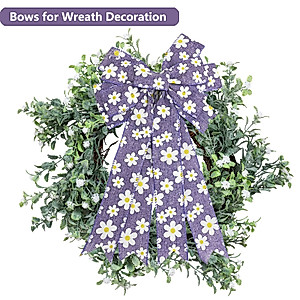 Decorative Seasonal Bows & Ribbons (Purple Daisy)